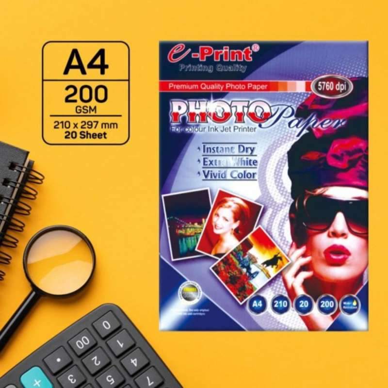 Jual Kertas Foto E-print Paper Blue A4 200gsm 20s Di Seller Merauke ...