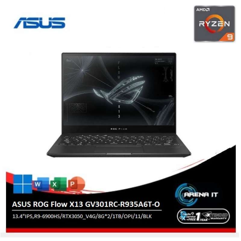 Jual Asus Rog Flow X13 Gv301rc-r935a6t-o - Off Black [amd Ryzen™ 9 ...