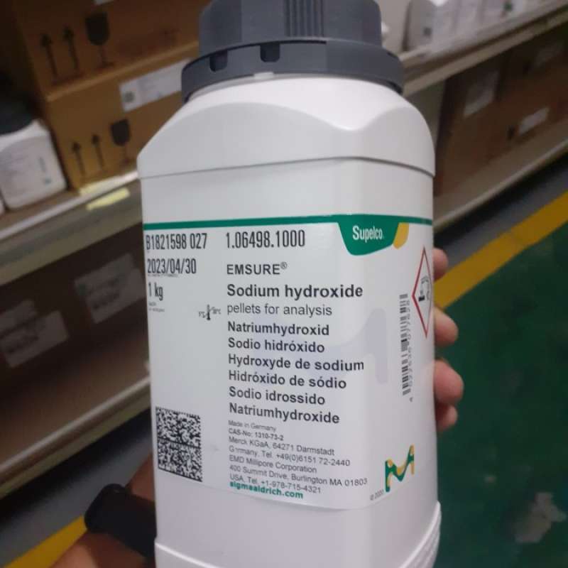 Jual 1.06498.1000 Sodium Hydroxide Merck Naoh 1Kg di Seller Bergas ...
