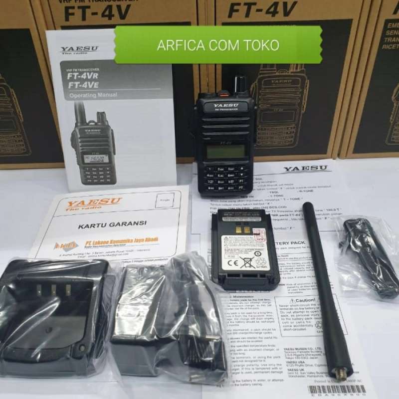Promo ht yaesu ft-4v ht yaesu ft 4v original resmi Diskon 23% di Seller ...