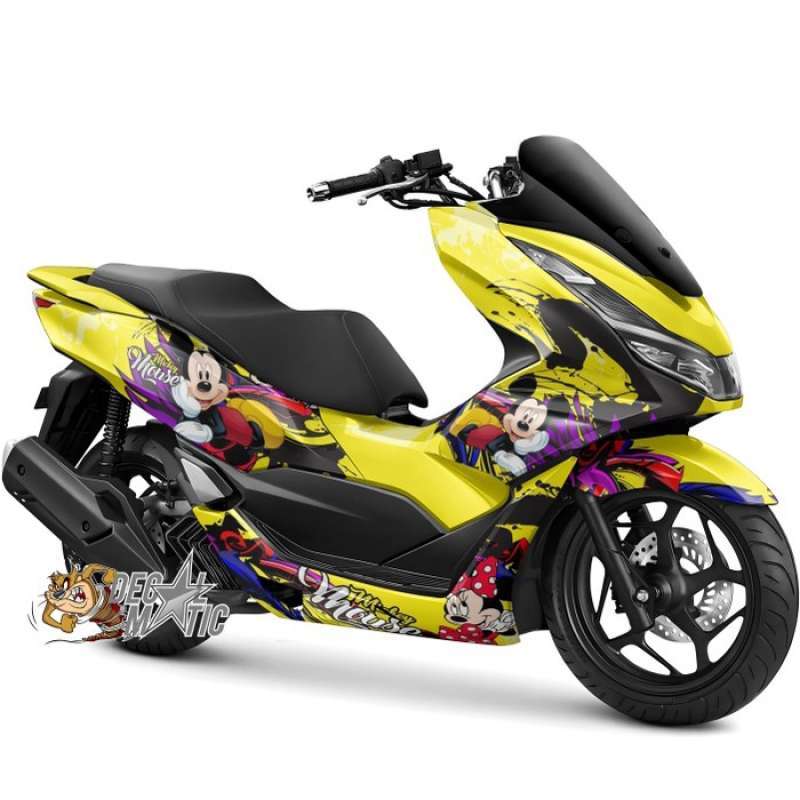 Jual Stiker Decal Full Body Motor Honda PCX 150 PCX160 Mickey Mouse 2 ...