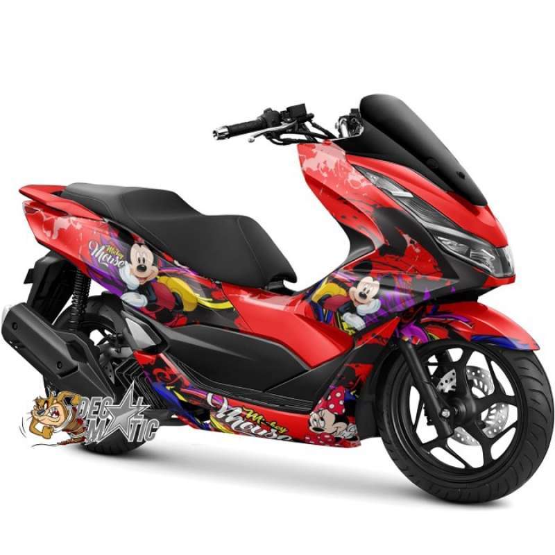 Jual Stiker Decal Full Body Motor Honda Pcx 150 Pcx160 Mickey Mouse 2 ...