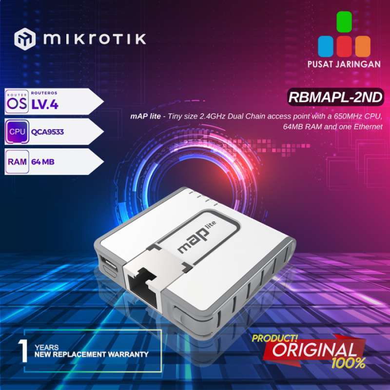 Promo Mikrotik Rbmapl-2nd (map-lite) Wireless Indoor Diskon 23% Di ...