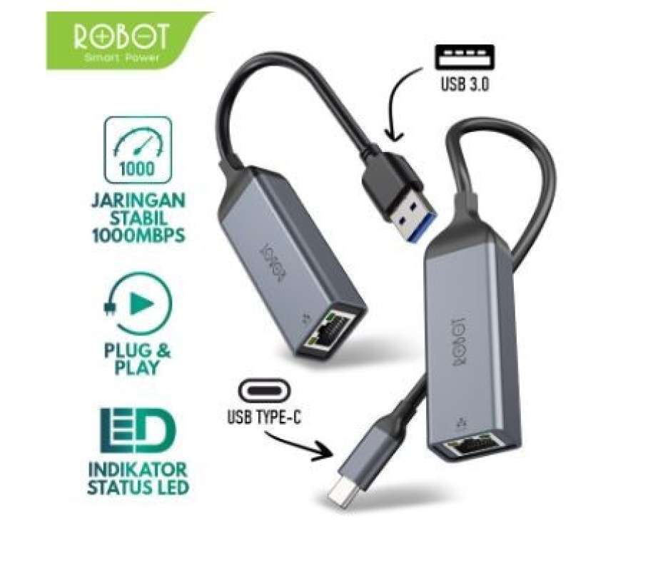 Promo Usb A 3.0 To Rj45 Lan Cable Robot Gigabit 1Gbps Ethernet Adapter Ea20 Diskon 23% di Seller ...