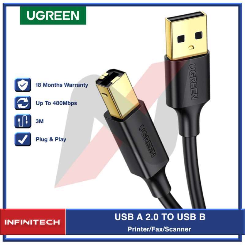 Promo Ugreen Kabel Data Usb A 2.0 To B Cable Fax Scanner Printer Sound ...
