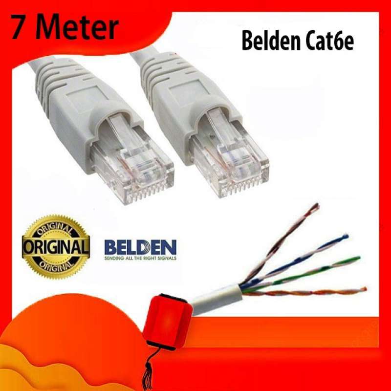 Promo Kabel Lan Utp Belden Cat 6 7M - Cat6 Belden Original 7 Meter ...
