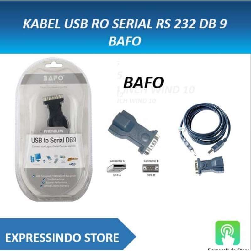 Promo Kabel Serial Rs232 Db9 Ke Usb (Bafo Konverter Usb To Serial Db9 ... Promo Kabel Serial Rs232 Db9 Ke Usb (Bafo Konverter Usb To Serial Db9 ...