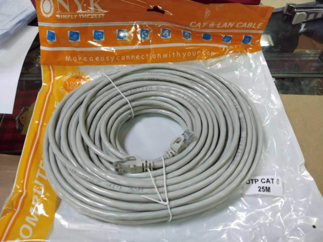 Promo Nyk Kabel LAN 30Meter Cat6 Diskon 23% di Seller F style Al Store - Linggajaya, Kota ...