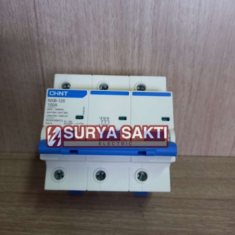 Promo MCB Chint NXB-125 3P / 3phase / 3 phase 10kA (80A &100A) Diskon 23% di Seller Maslika ...