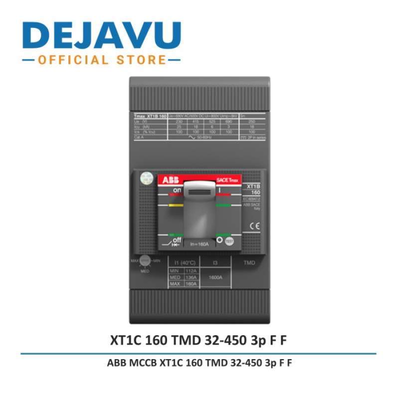 Jual ABB MCCB 3P 25KA BREAKER TMAX XT1C 160 TMD 32-450 3p F F di Seller Dejavu Official Store ...