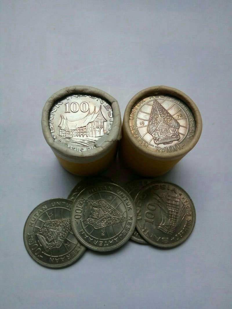 Promo Uang Kuno koin roll rp100 atau 100 rupiah wayang isi 20 kpg asli ...