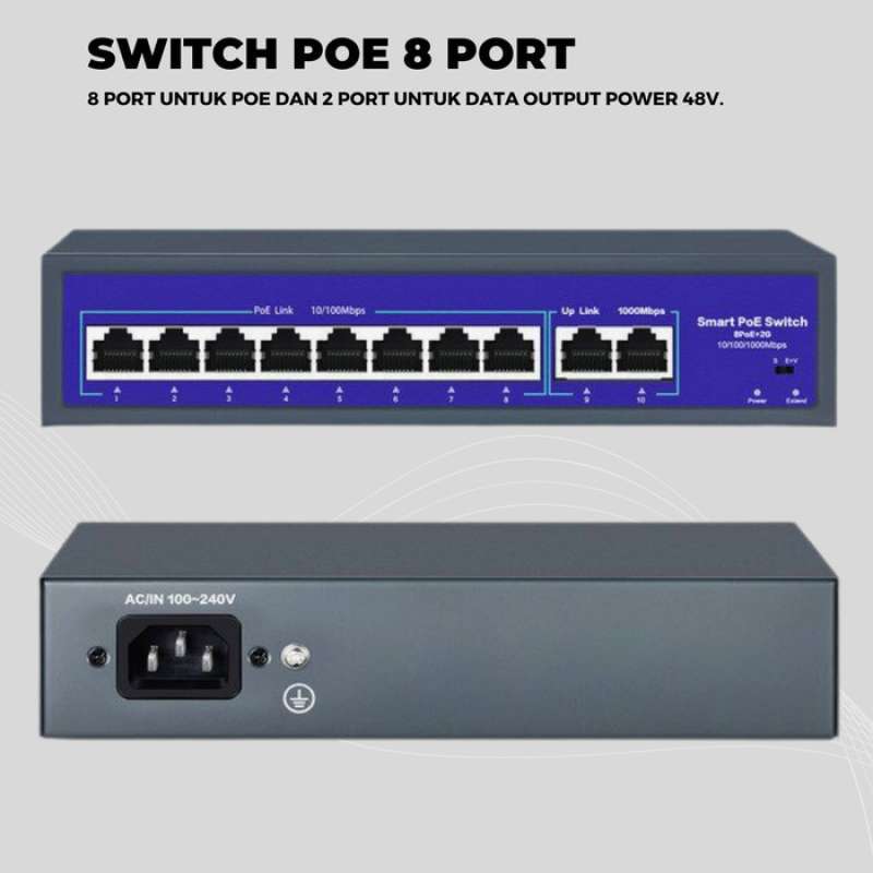 Promo Poe Switch 48V 8 Port - Poe Switch Hub Poe 8+2 Port Switch ... Promo Poe Switch 48V 8 Port - Poe Switch Hub Poe 8+2 Port Switch ...
