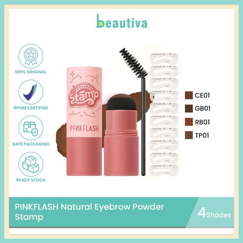 Promo PINKFLASH Natural Eyebrow Powder Stamp Diskon 6% di Seller ...