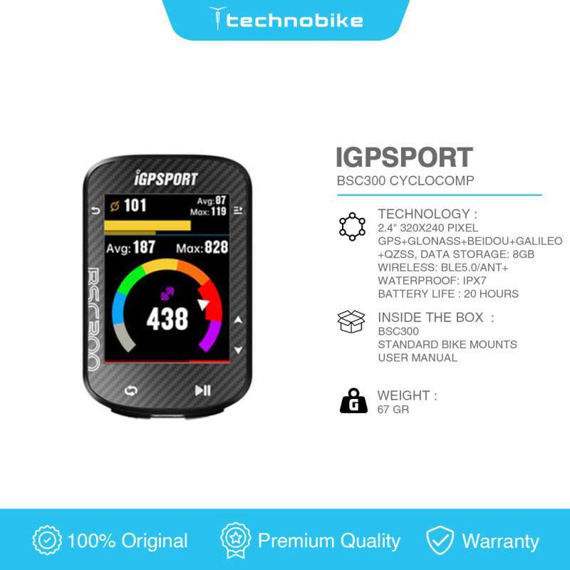 Jual Cyclocomp Sepeda Igpsport BSC300 di Seller Technobike Official ...