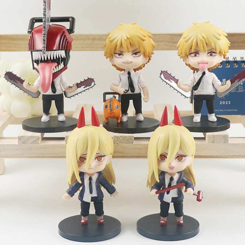 Jual 33cm Chainsaw Man Denji Anime Figure Power/Denji PVC Action Figure ...