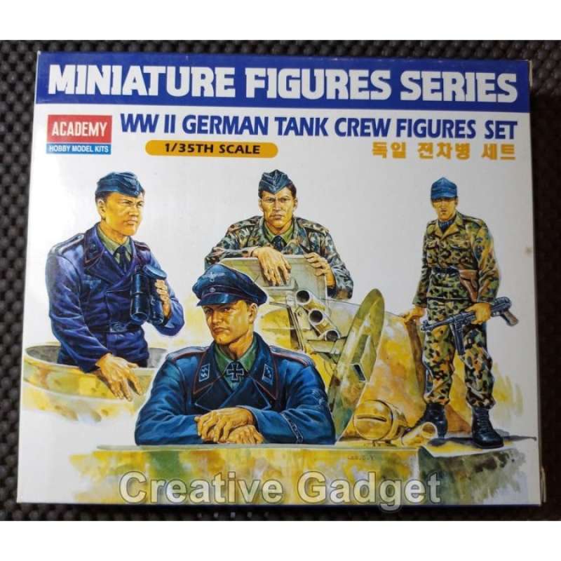 Promo Model Kit Academy 1/35 - Wwii German Tank Crew Figures Set Diskon ...