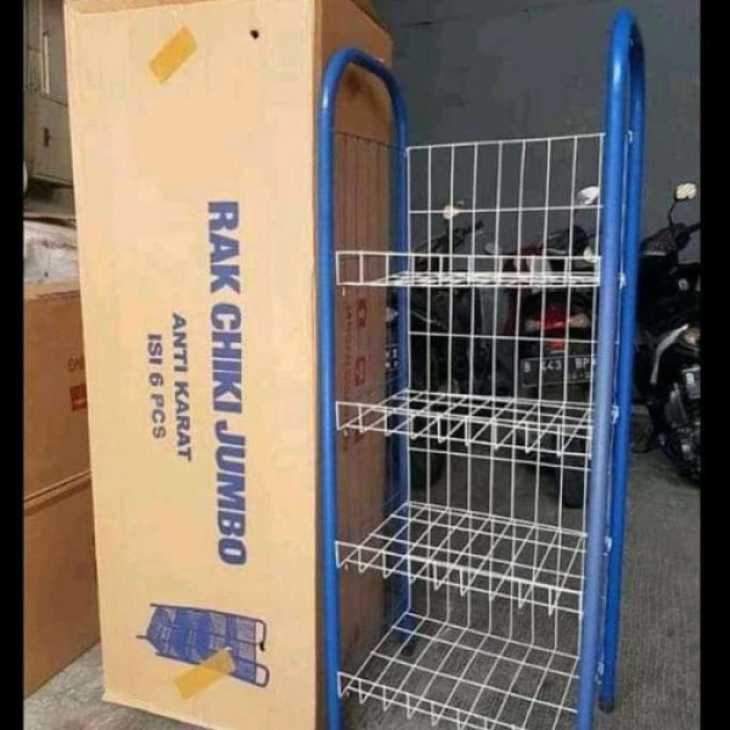 Promo Rak Chiki Putih I Ciki I Rak Snack I Rak Display - Besi - Biru ...