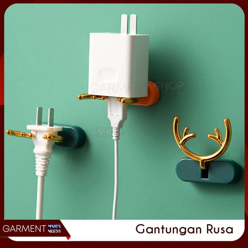 Promo Gantungan Serbaguna Rusa Estetik Colokan Listrik Charger HP Warna ...
