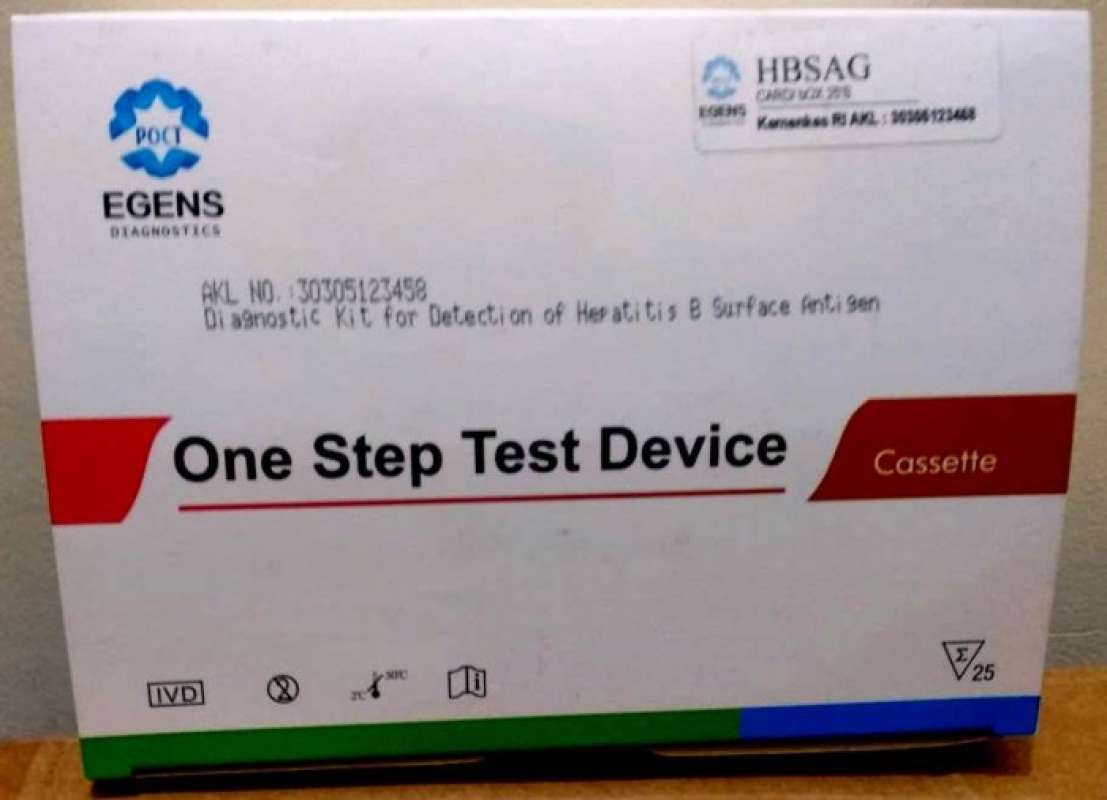 Jual Hbsag Rapid Test Card/Cassette Egens 25 Pcs di Seller Gadget ...