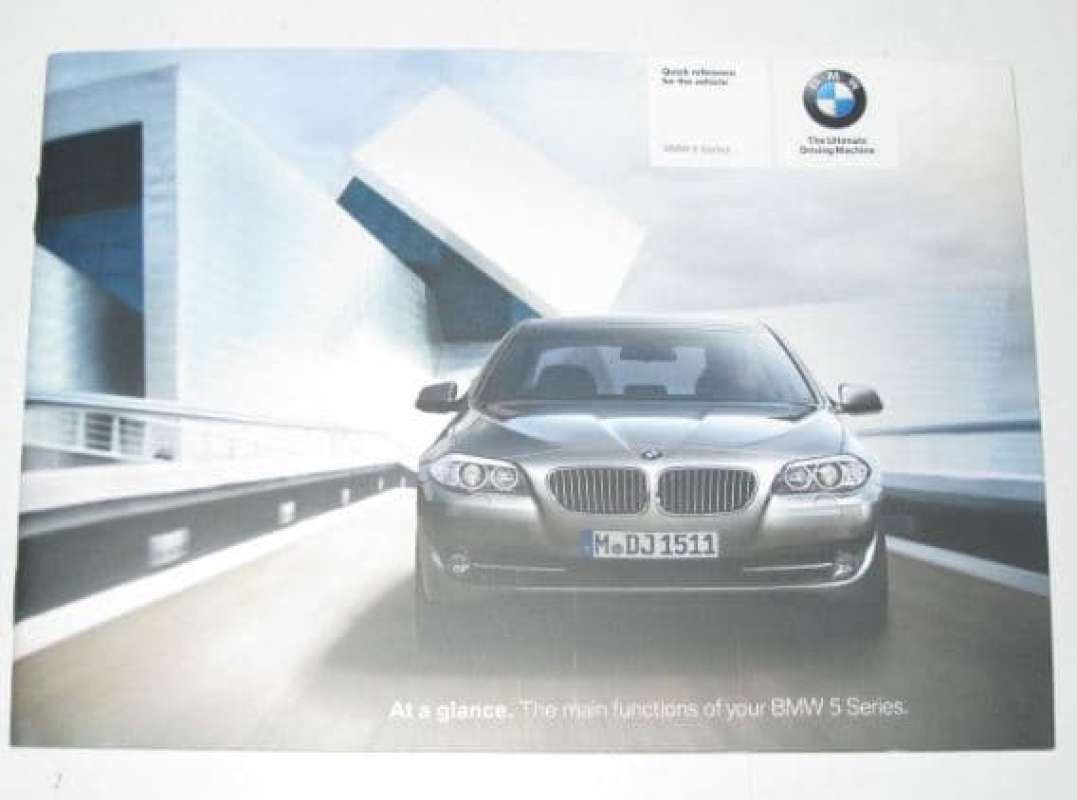 Promo Original Bmw F10 5 Series Handbook Buku Manual Book Quick ...