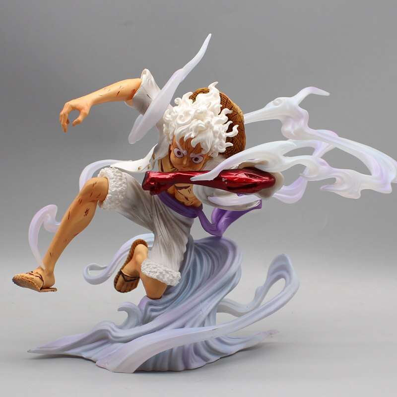 Jual 23cm Anime Luffy One Piece Figures GK Sun God Monkey D Luffy Blow ...