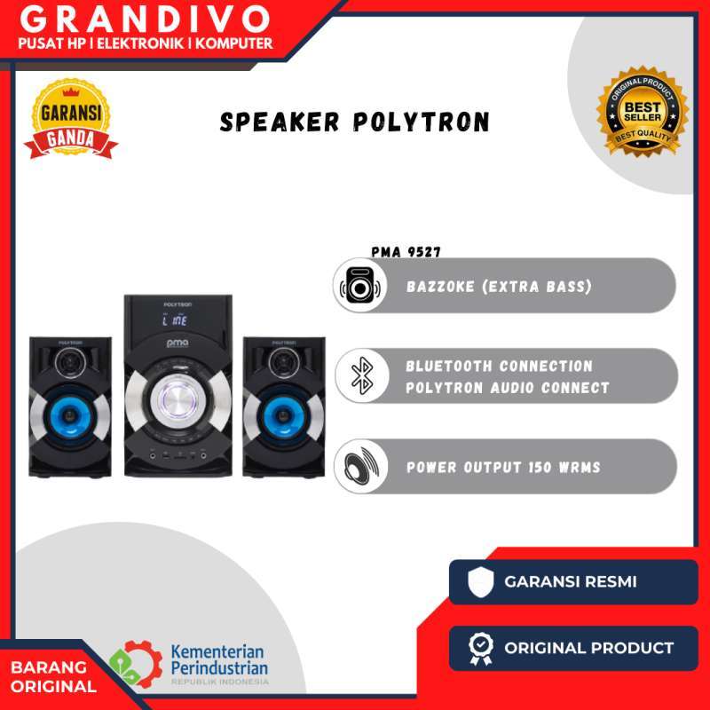Jual Speaker Polytron PMA 9527 Garansi Resmi - Grandivo - Bonus Bluetooth Receiver di Seller ...