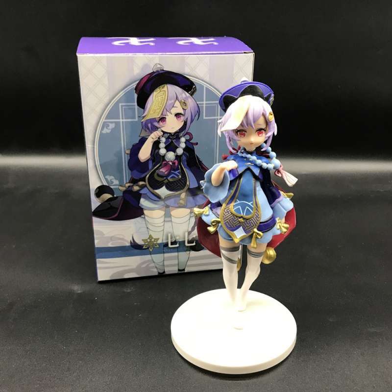Promo New 17CM Anime Genshin Impact Figure Qiqi PVC Figure Game Genshin ...