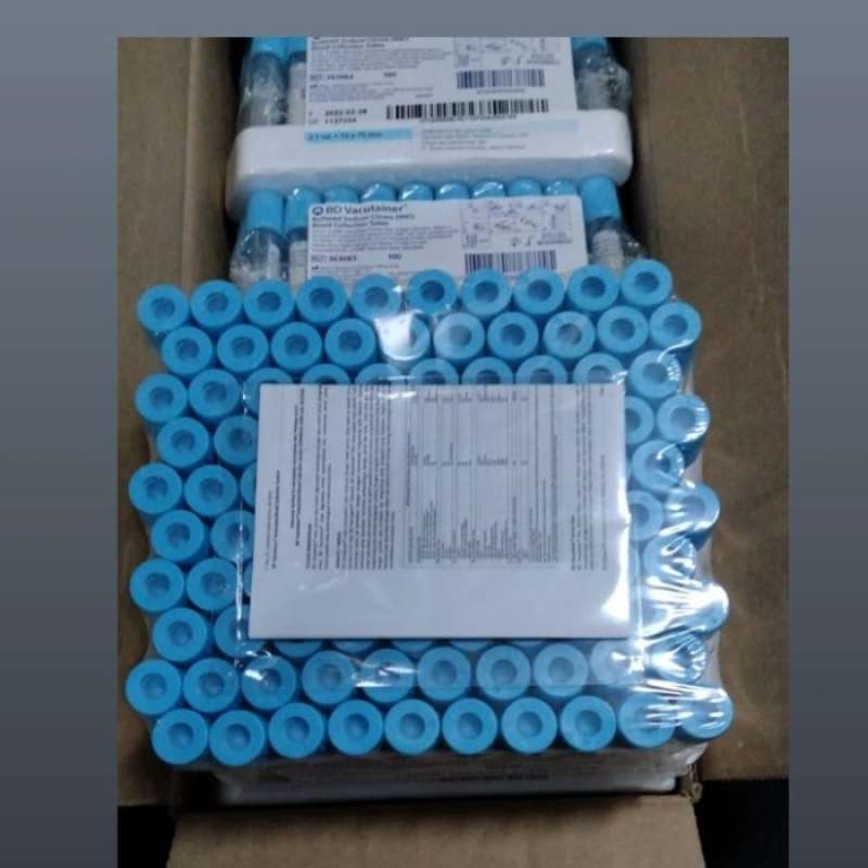 Promo Bd Vacutainer Tube Cit Plh 13x75 ( 2.7 & 1.8 ) Blbl Ce L/bbl 109 ...