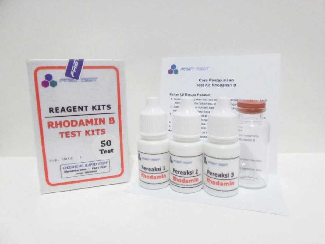 Promo Test Kit Rhodamin B, Alat Uji Cepat Kandungan Pewarna Rhodamine-B ...