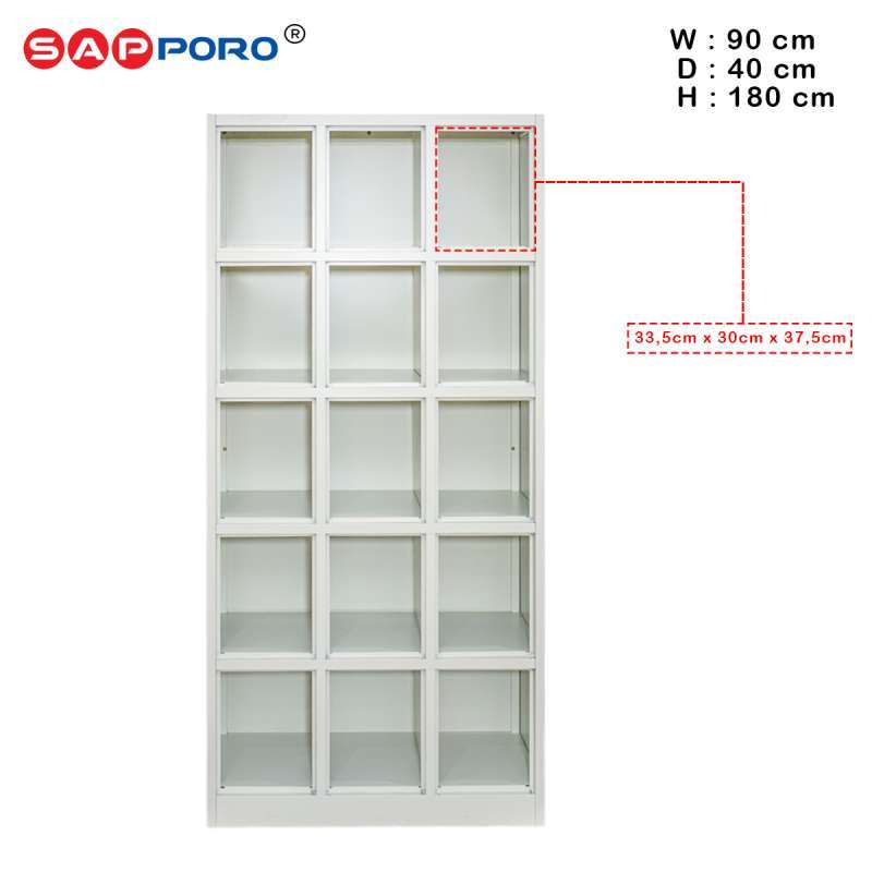 Jual [ Luar Jabodetabek ] Sapporo Koln 15 - Loker Besi 15 Pintu | Steel ...