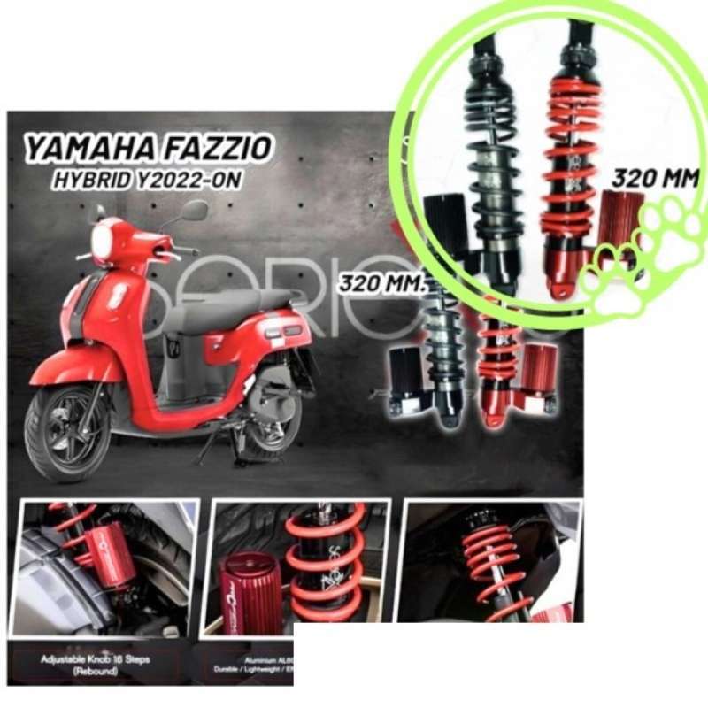 Jual Shockbreaker Profender Fazzio Filano Yamaha Sokbreaker Tabung ...