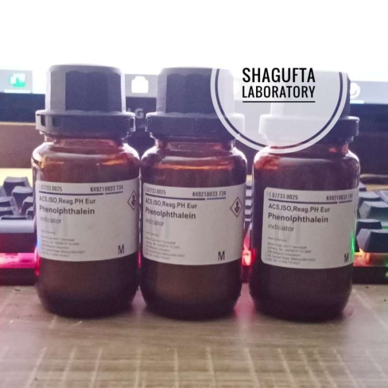 Promo Phenolphthalein 25Gr / Fenolftalein Merck 107223 / Indikator Pp ...