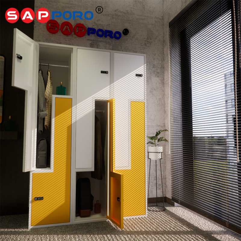 Promo [ Luar Jabodetabek ] Sapporo Varel - Loker Besi 6 Pintu | Steel ...