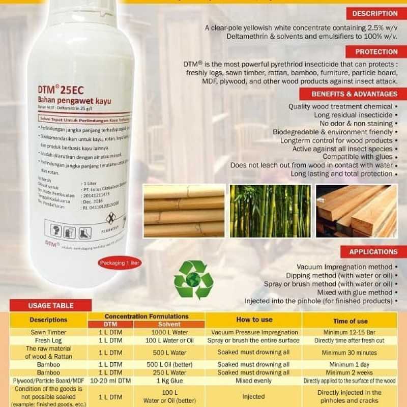 Promo Dtm 25Ec Pengawet Kayu Dari Kutu Rayap, Jawa Timur Only Diskon 17 ...