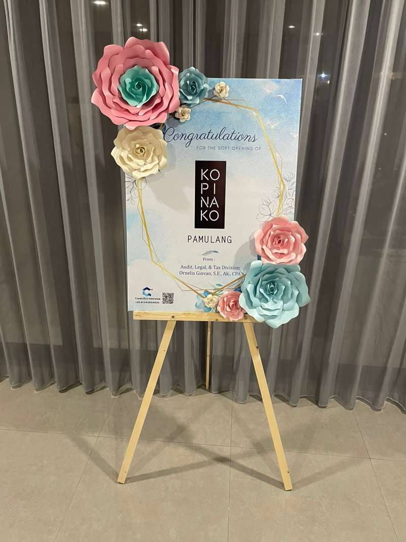 Jual Premium Bunga Papan Kertas 3D Ucapan Selamat Pembukaan Gerai Toko ...