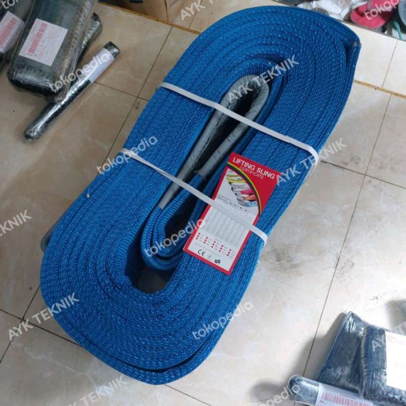 Promo webbing sling belt 10 Ton / tali sabuk (lebar 10 inch /250mm) P ...