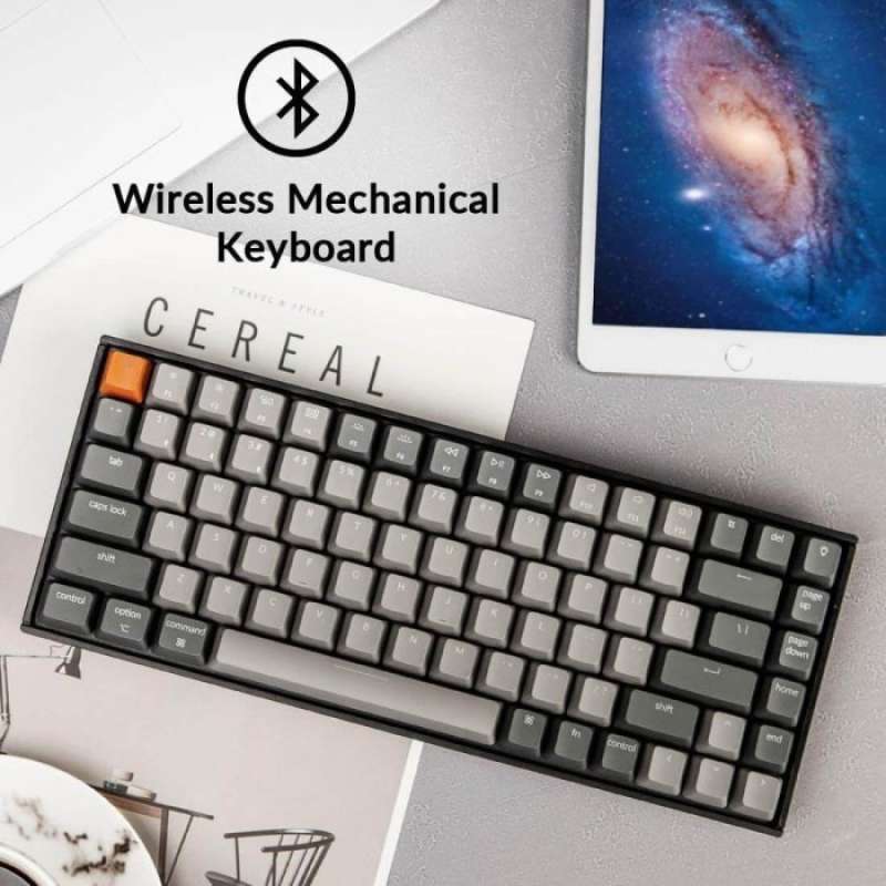 Jual Wireless Mechanical Keyboard 84 Keys White Backlit Gateron ...