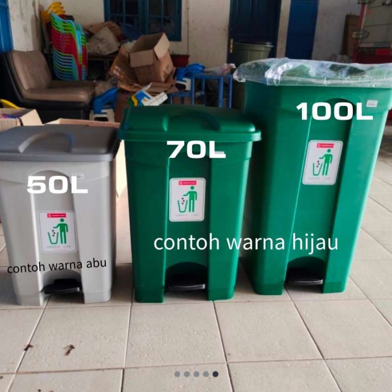 Jual tempat sampah injak 100 liter tempat sampah besar tong sampah besar di Seller Graha Premier ...