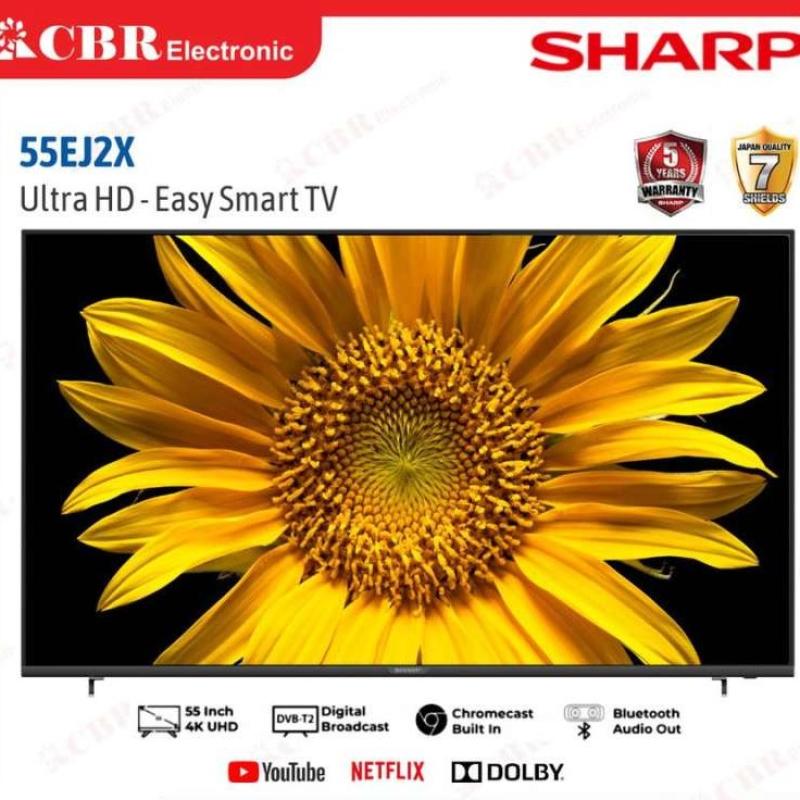 Jual TV SHARP 55inch LED 55EJ2X (UHD - Easy Smart TV) di Seller CBR ...