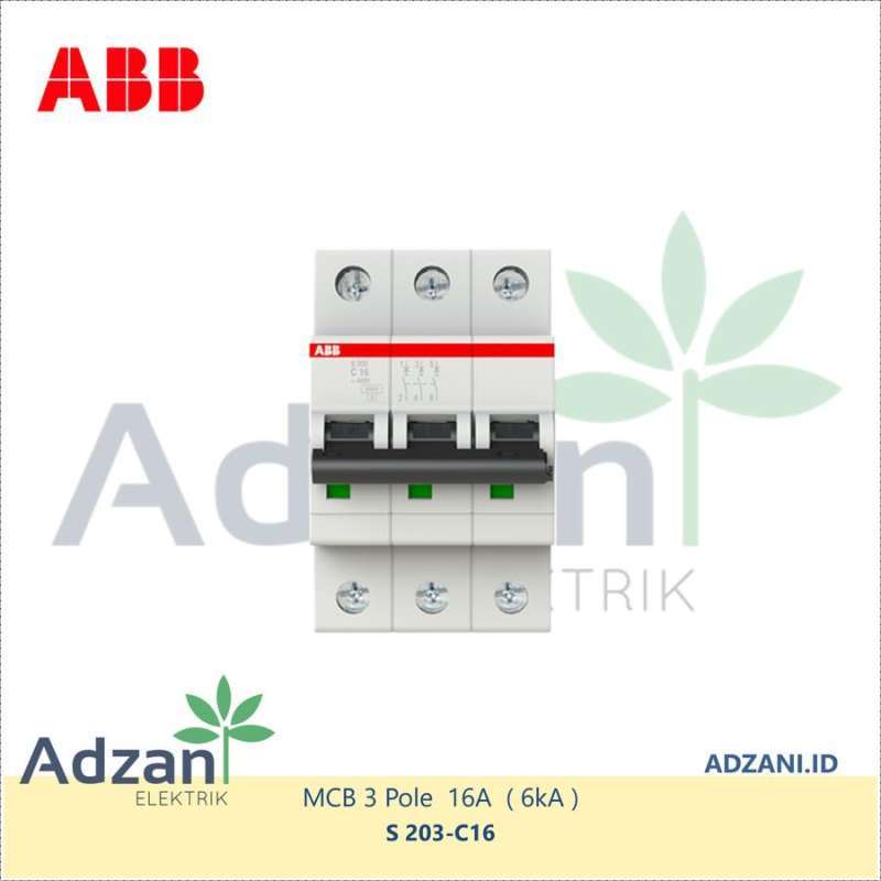 Jual [abb] Mcb 3p 16a 6ka S203-c16 2cds253001r0164 Di Seller Adzani Elektrik Official Store ...