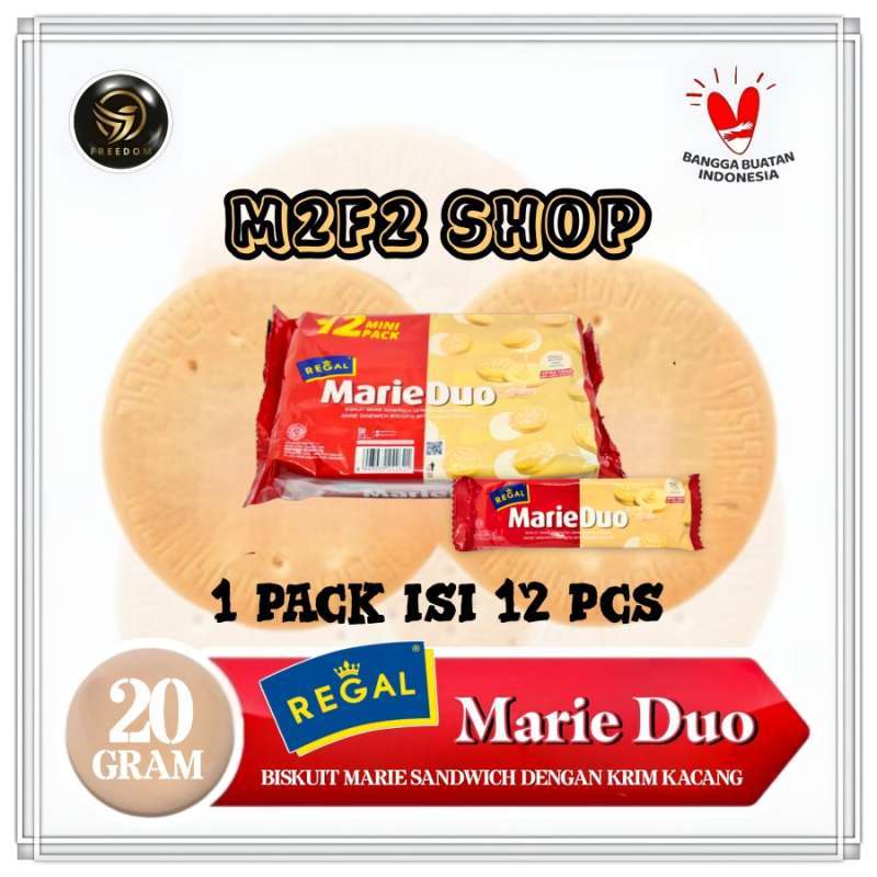 Promo Biskuit Regal Marie Duo Mini Sandwich Sachet - 20 Gr (kemasan 1 ...