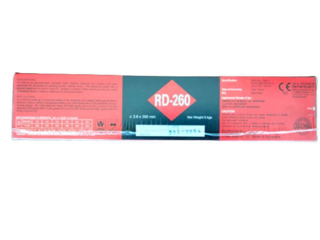 Jual Kawat Las Rd260 2.6mm X 350mm (5 Kg) Nikko Steel / Rd 260 2.6 Mm ...