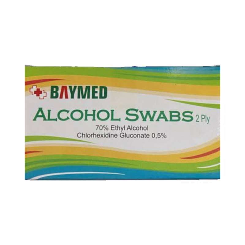 Jual BAYMED ALKOHOL SWAB 2 PLY DUS 100 LEMBAR / TISU ANTISEPTIK di ...