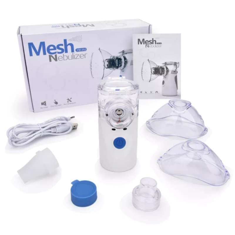 Jual Mesh Nebulizer Portable Alat Uap Inhalasi Inhaler Pernafasan Asma ...