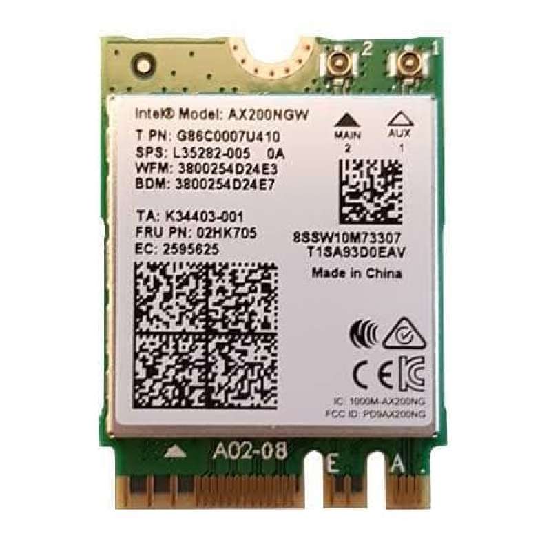 Promo Intel Wifi 6 Ax200ngw 802.11ax Bt 5.1 Wifi Card M.2 2230 Ax200 ...