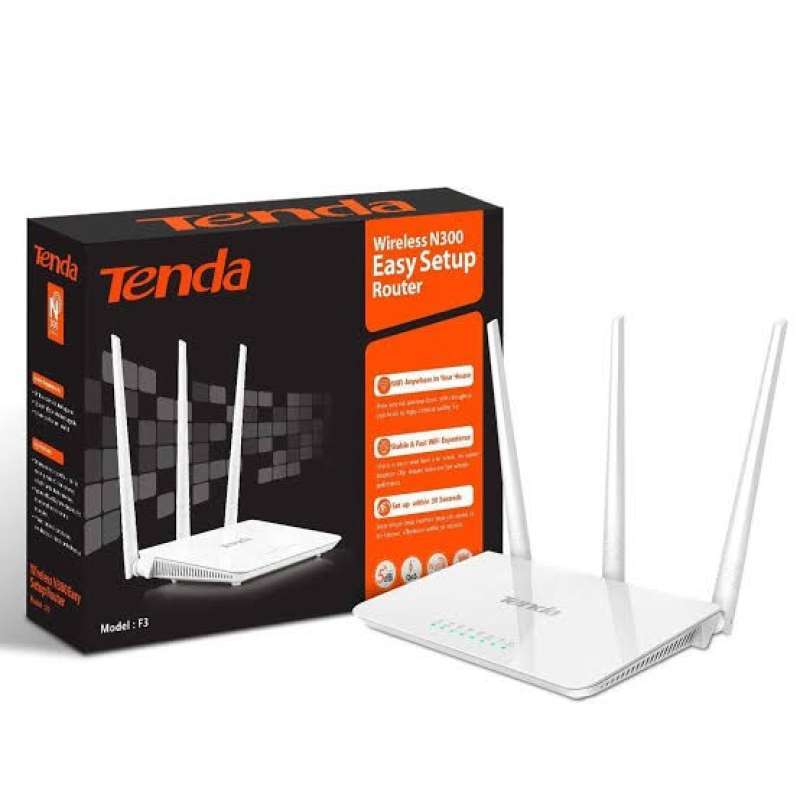 Jual Tenda F3 300mbps Easy Setup Router 3 Antenna Di Seller Sivali Indo ...
