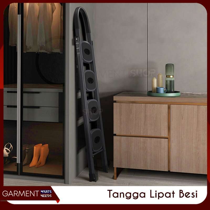 Promo Tangga Lipat Besi Rumah Tangga Dengan Pegangan 2 3 4 5 6 Susun ...