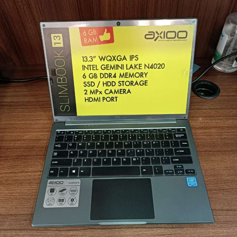 Jual Axioo Slimbook 13 S1 Intel N4020 6gb 256gb Ssd 13 Wqxga Ips ...