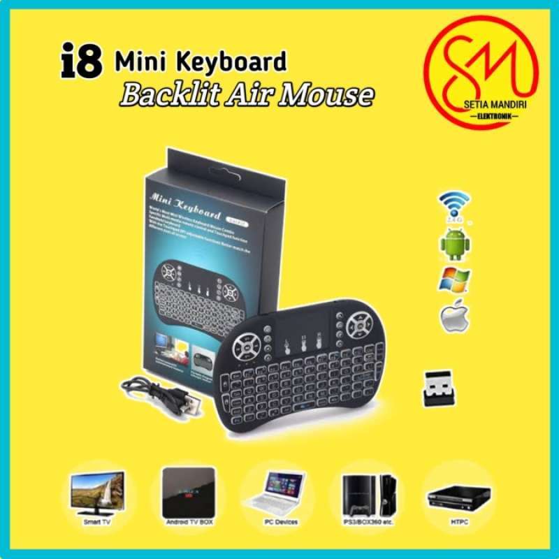 Promo Mini Keyboard Wireless i8 2.4G Handheld Keyboard untuk smart tv ...