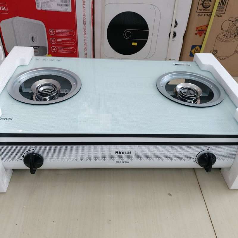 Jual Kompor Gas Rinnai 2 Tungku Kaca Putih Original Murah - Harga ...